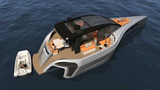 Tri60 trimaran day boat concept from BMT and McConaghy